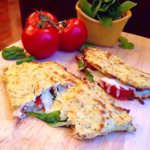 Low-Carb Cauliflower Calzone - With Peanut Butter on Top