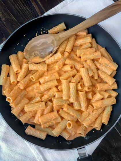 Roasted Red Pepper Rigatoni - With Peanut Butter on Top