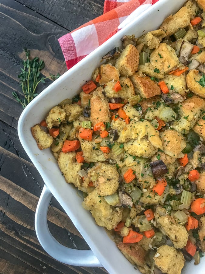 Simple Traditional Herb Stuffing - With Peanut Butter on Top