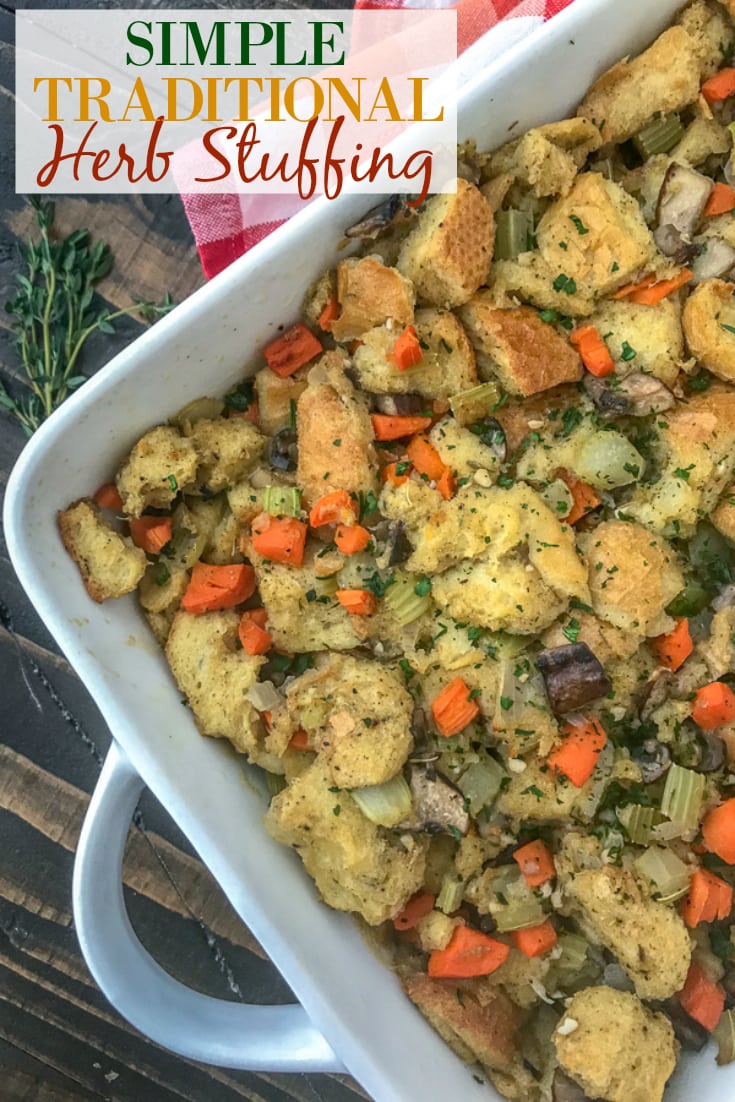 Simple Traditional Herb Stuffing - With Peanut Butter on Top