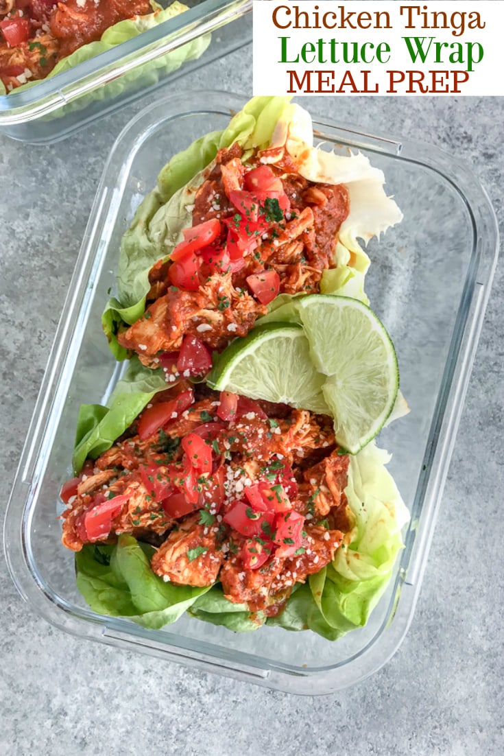 Chicken Tinga Lettuce Wraps - With Peanut Butter on Top