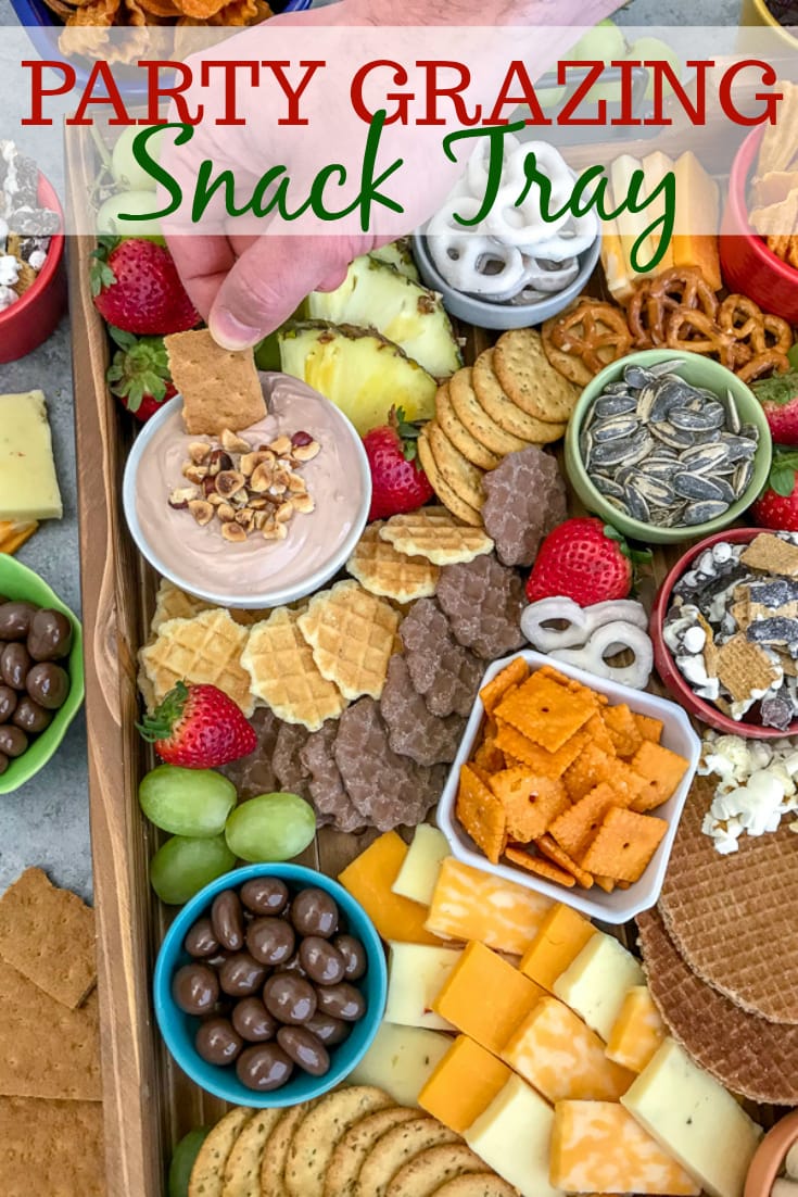 Party Grazing Snack Tray - With Peanut Butter on Top