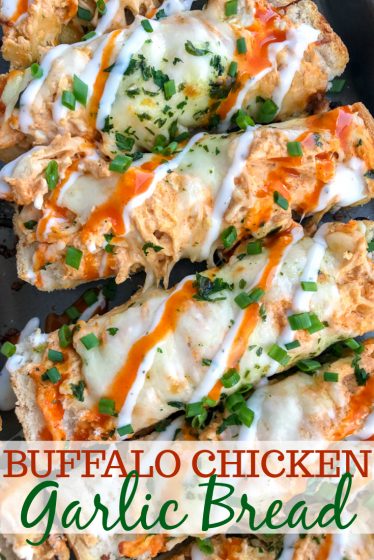 Buffalo Chicken Garlic Bread - With Peanut Butter on Top