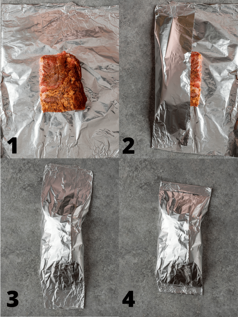 Easy and Quick Grilled Foil-Wrapped Ribs - With Peanut Butter on Top